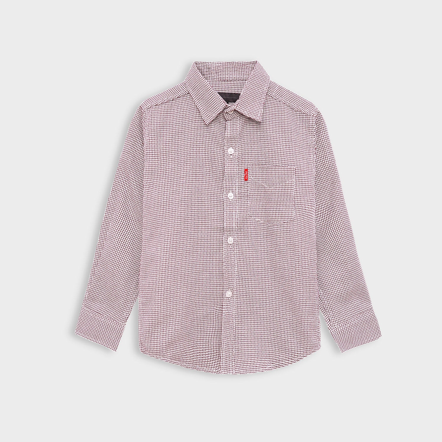 Smart Stylish Self Mehroon Casual Shirt For Boys