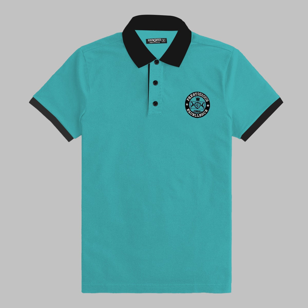 HG SIGNATURE EMB. CONTRAST COLLAR FEROZI POLO