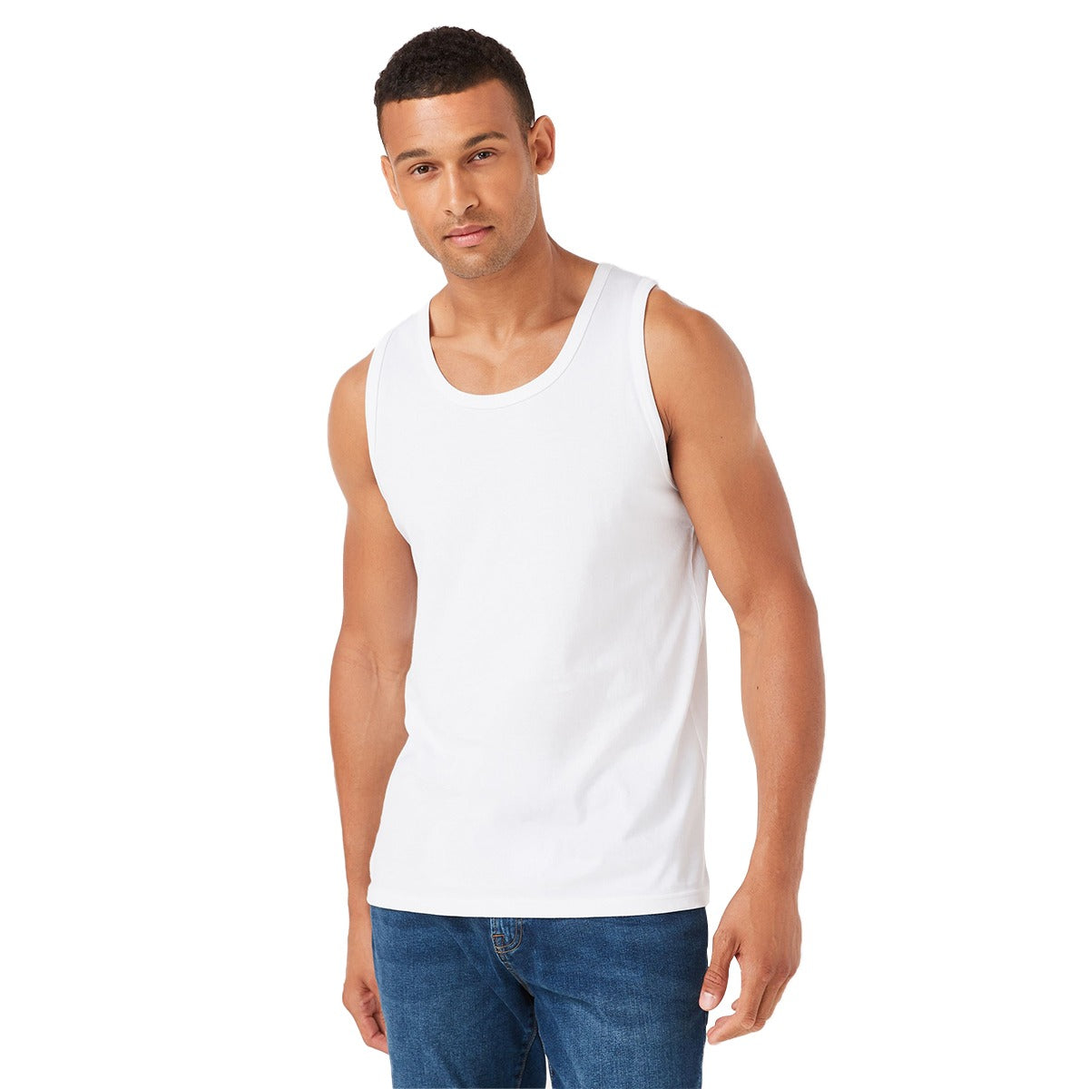Pack Of 3 White Cotton Vest - Hangree